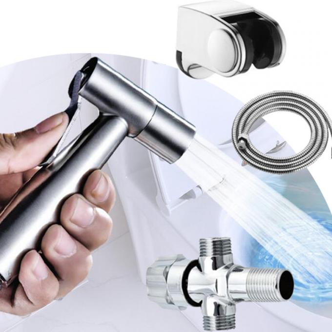 Chrome Muslim Hand Shower Toilet Jet Spray For Washroom